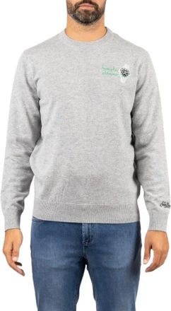 Saint Barth Tricot Col Rond Heron Light - Homme - Pulls - Gris - Taille: S