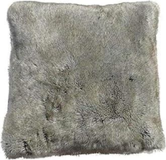 Gözze Wohnkissenhülle, Kunstfell in edler Pelzoptik, Design Wolf, 50 x 50 cm - Hellbraun