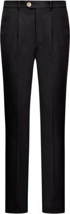 Brunello Cucinelli Homme, Pantalons, Noir, Taille: 2XL Pantalon de costume pliss&eacute;