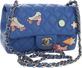 Chanel Sac bandouli&egrave;re vintage doccasion - Femme - Pre-owned - Bleu - Taille: ONE Size