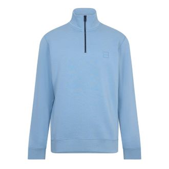 HUGO BOSS Sweatshirt f&uuml;r Herren, Frottee (Pastellblau)