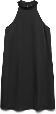 Vero Moda Damen Vmelena Halter Neck Short Dress WVN, Black, XS