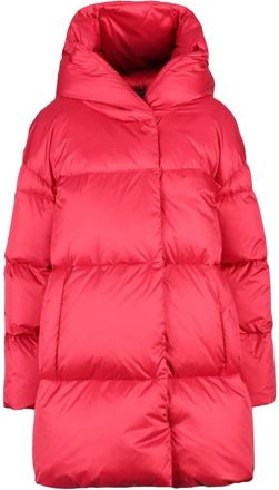 Herno Femme, Manteaux, Rouge, Taille: 34 FR Down Manteaux