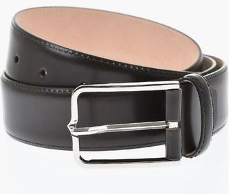 Corneliani Leather Belt With 30mm Metal Buckle size 95