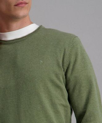 Pioneer Authentic Jeans Rundhalspullover mit Rollkante