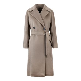 Max Mara Resina Zweireihiger Mantel - - Coats - Damen - Beige - XS