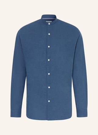 Paul Paul Hemd Comfort Fit Mit Stehkragen blau