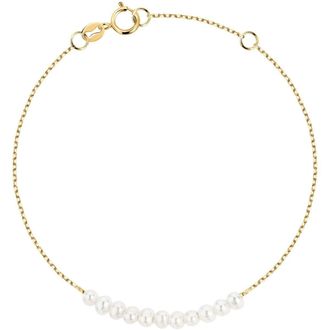 Cleor Bracelet en or 375/1000 et Perle deau douce