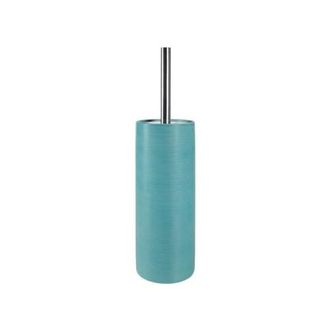 Spirella Brosse WC avec Support C&eacute;ramique Tube Ribbed Bleu Turquoise