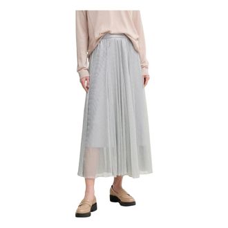 Marc Aurel Femme, Jupes, Bleu, Taille: 38 FR Jupe Midi &Eacute;vas&eacute;e