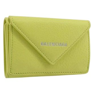 Balenciaga Portefeuille Trifold Vintage Pre-owned - Femme - Pre-owned - Vert - Taille: ONE Size