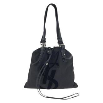 Saint Laurent Pre-owned Rive Gauche Kahala Canvas Leather 2way Bag - - Pre-owned - Damen - Schwarzk - ONE SIZE