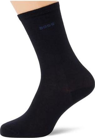 BOSS Boss 2p RS Uni Logo CC W 10272219 0 Chaussettes régulières, Bleu foncé, 35-38 Femmes