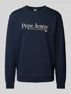 Pepe Jeans London Sweatshirt mit Label-Print Modell SEAN