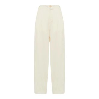 Laneus Viscosa Pants - - Trousers - Damen - Beige - S