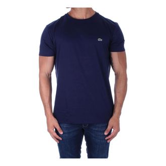 Lacoste Homme, Tops, Bleu, Taille: 2XL T-shirt en coton Pima