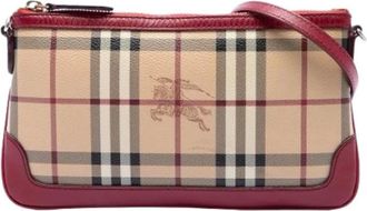 Burberry Sac bandouli&egrave;re Pre-owned en toile - Femme - Pre-owned - Beige - Taille: ONE Size