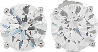Luxury Bazaar diamond stud earrings - Silber