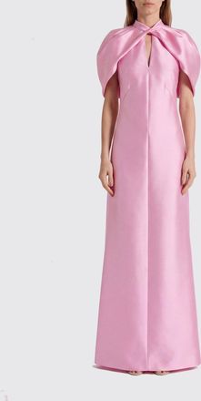 Alberta Ferretti Robe de soir&eacute;e midi en satin &agrave; manches ballon