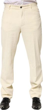 Burberry Homme, Pantalons, Beige, Taille: L Pantalon en velours côtelé
