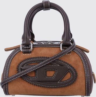 Diesel Mini sac bowling 1DR Dome en simili-cuir su&eacute;d&eacute; avec logo Oval D
