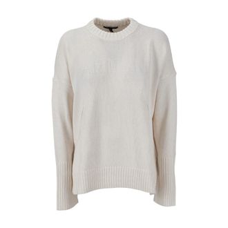 A|X Armani Exchange Oversized Rundhals-Pullover - - Knitwear - Damen - Wei&szlig; - XS