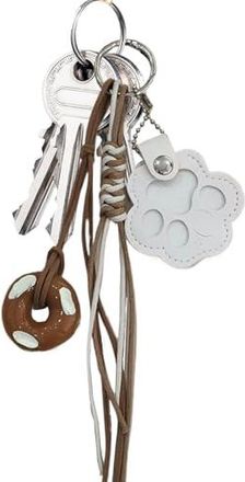 Generic Porte-cl&eacute;s ramasse-poils pour chiens, porte-cl&eacute;s bouteille de rangement pour poils danimaux de compagnie Souvenir - Collecteur comm&eacute;moratif patte l&eacute;g&egrave;