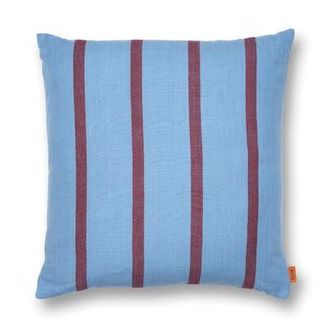 Ferm Living Coussin Coussins - Bleu - Duvet - Designer Trine Andersen