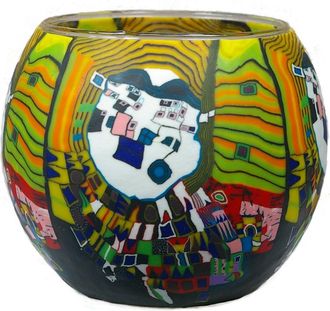 Kerzenfarm Hahn 21605 Leuchtgläser, Glas, bunt, 11.0 x 11.0 x 9.0 cm