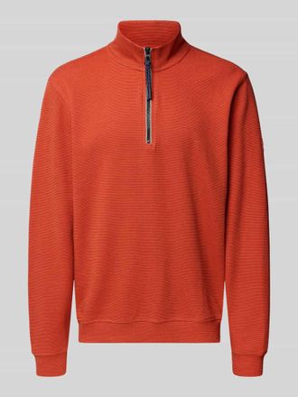 Lerros Regular Fit Troyer mit Stehkragen und Rei&szlig;verschluss