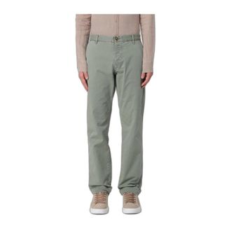 Blauer Chino-Hose mit geradem Bein - - Trousers - Herren - Gr&uuml;n - W32