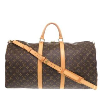 Louis Vuitton unisex, Pre-owned, Brun, Taille: ONE Size Pre-owned Keepall Bandouliere 55