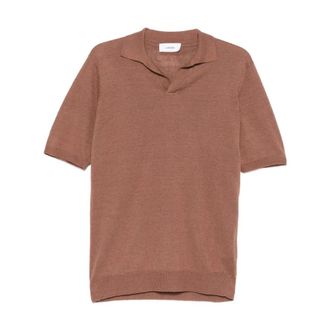 Lardini Strick-Poloshirt - - Tops - Herren - Braun - L