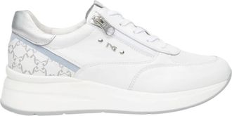 Nero Giardini Femme, Chaussures, Blanc, Taille: 37 EU Baskets Zip en cuir
