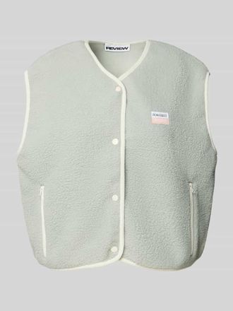 Review Weste mit Druckknopfleiste