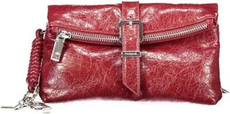Desigual Foldover Umh&auml;ngetasche mit Schnallen-Detail - - Bags - Damen - Rot - ONE SIZE