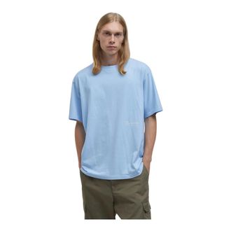 Barbour Homme, Tops, Bleu, Taille: S Tee-shirt Graphique Surdimensionné Chambray-S