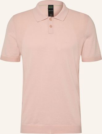 HUGO BOSS Strick-Poloshirt Momentum Lite Regular Fit orange