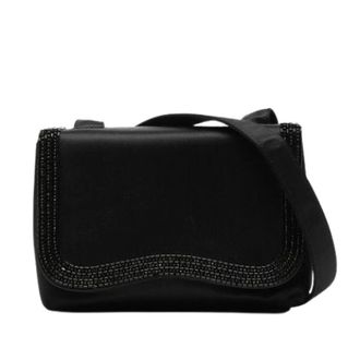 Chanel Pre-owned Satin Crossbody Bag - - Pre-owned - Damen - Schwarzk - ONE SIZE