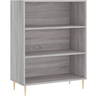 vidaXL Vidaxl - Bibliothèque sonoma gris 69,5x32,5x90 cm bois dingénierie