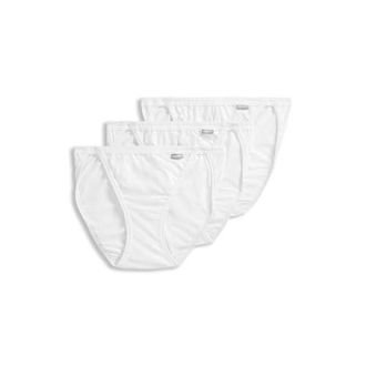 Jockey Elance - Lot de 3 sous-vêtements de bikinis pour femme - Blanc