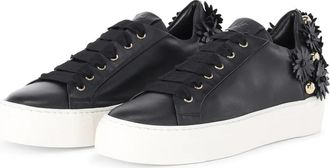 AGL Low-Top Sneaker - Sneaker Daisy mit Applikationen - Gr. 38 (EU) - in Schwarz - f&uuml;r Damen