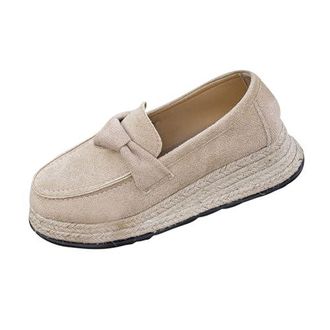 Generic Mocassins confortables &agrave; enfiler pour femme - Bout rond - Semelle &eacute;paisse - Respirants - &Eacute;l&eacute;gants - D&eacute;contract&eacute;s - Pour le bureau et les vacances, kak