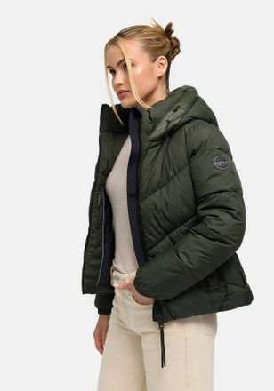 Marikoo Winterjacke Pinaa Warme Stepp-Winterjacke mit Kapuze f&uuml;r kalte Wintertage