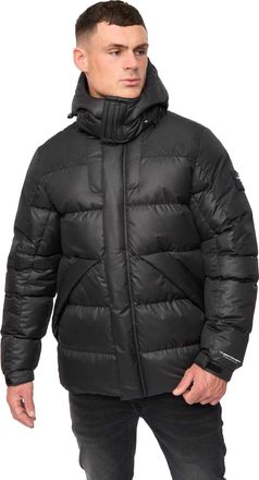 Crosshatch Camptor Jacke f&uuml;r Herren, Verkleidet (Schwarz)