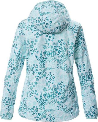 Killtec Softshelljacke KOS 14 WMN SFTSHLL JCKT AOP Wasserabweisende, atmungsaktive Softshelljacke mit Kapuze