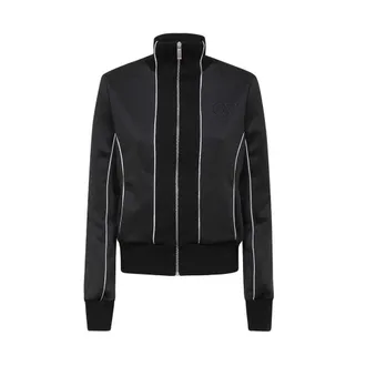 Off-white Techno-Stoff-Sweatshirt mit durchgehendem Rei&szlig;verschluss - - Sweatshirts & Hoodies - Damen - Schwarzk - XL