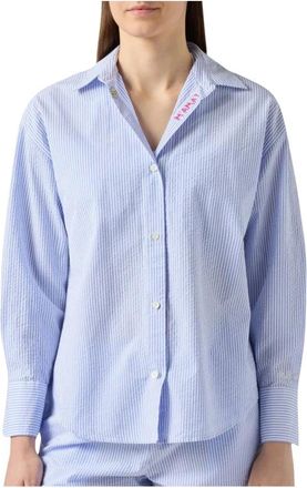 Saint Barth Femme, Blouses et Chemises, Bleu, Taille: 38 FR Chemises