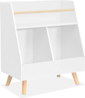 Sweeek Sweeek - Meuble de rangement enfant. blanc. 2 compartiments