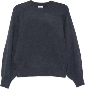 Brunello Cucinelli Pull en cachemire - Femme - Pulls - Bleu - Taille: 38 FR